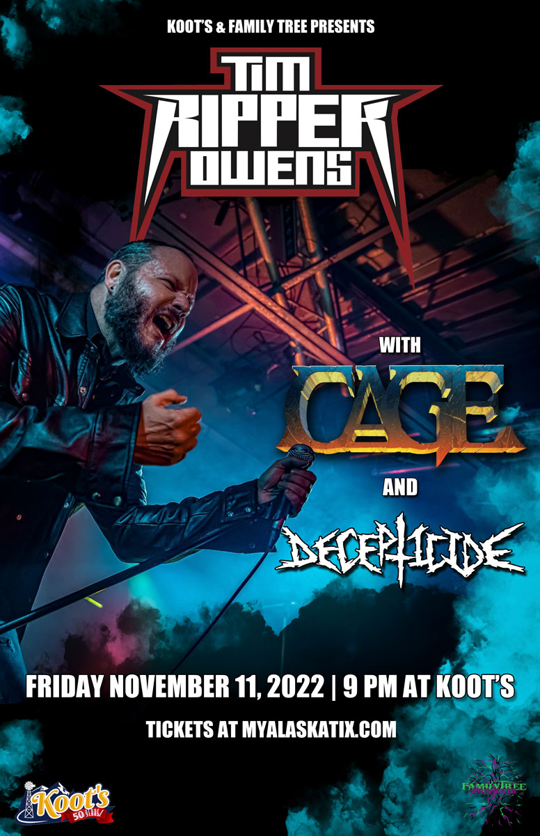 Tim Ripper Owens Live at Koot's! 11/11 | Nov 11, 2022 | Koot's