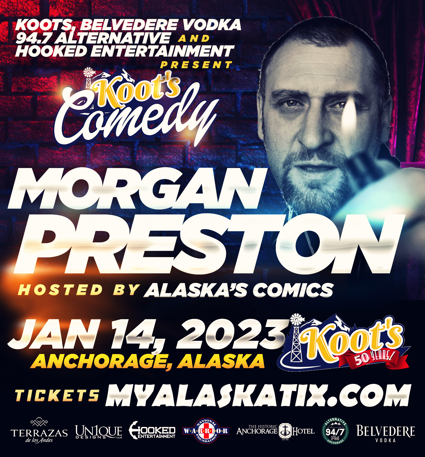 Comedian Morgan Preston 1/14 | Jan 14, 2023 | Koot's