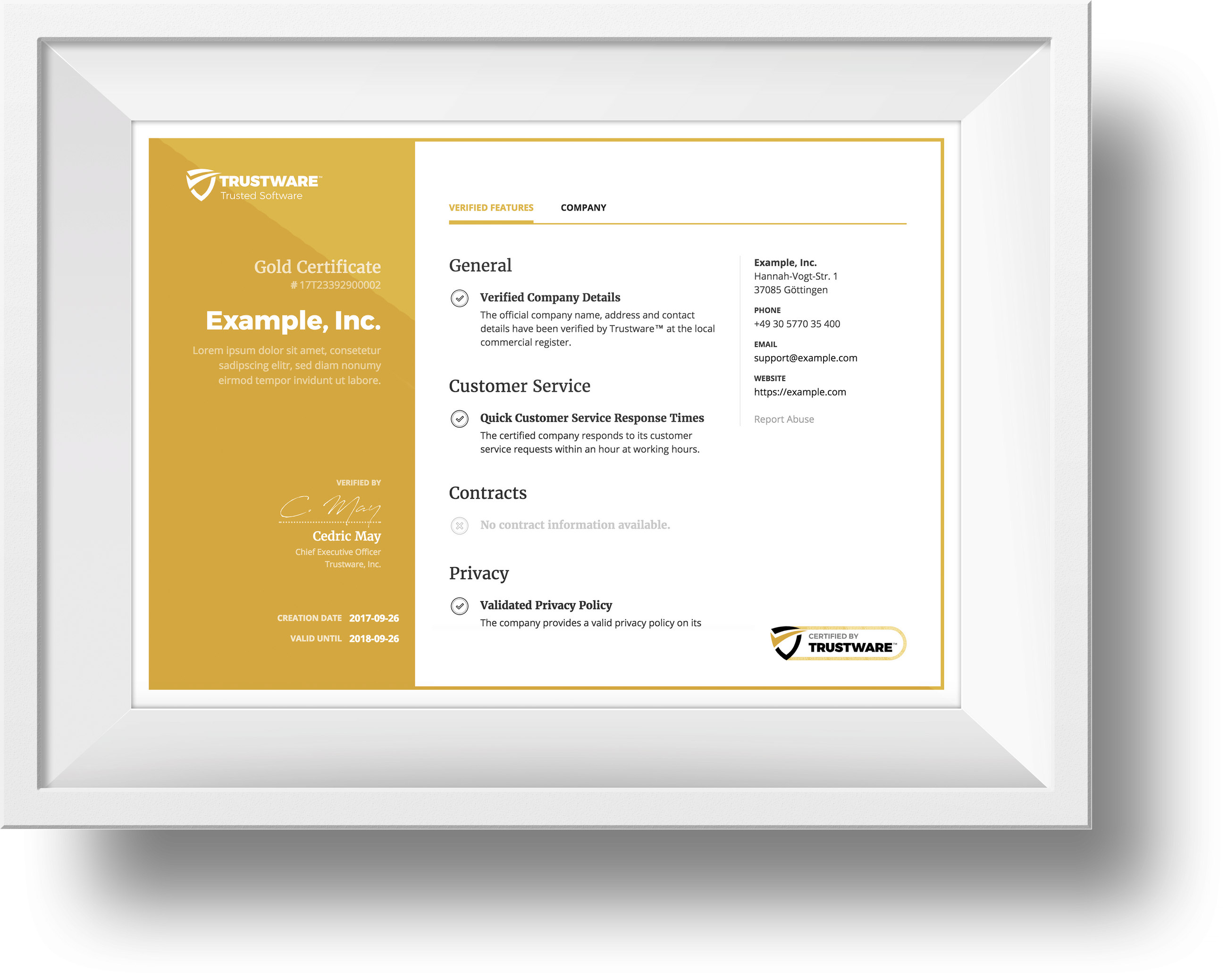 Trustware – Software Certificates & Review Solutions