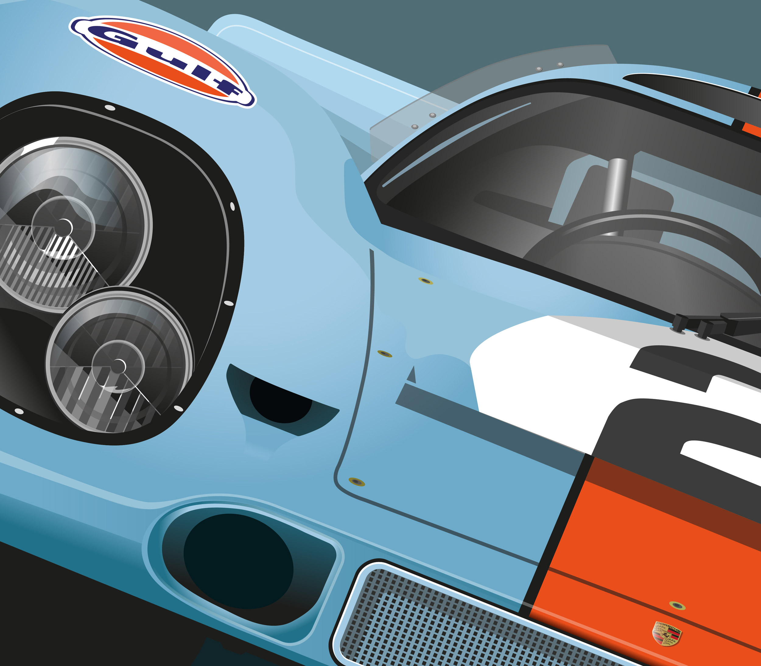 Porsche 917 in Gulf Racing Colours | John Hamlin
