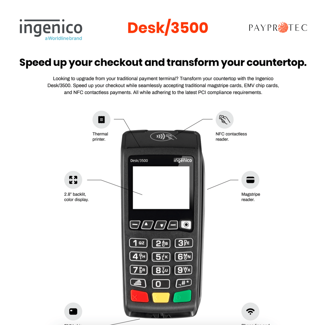 Ingenico Desk/3500 Sell Sheet