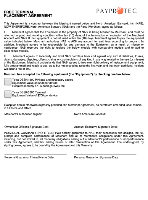 Free Ingenico DESK/3500 Terminal Form