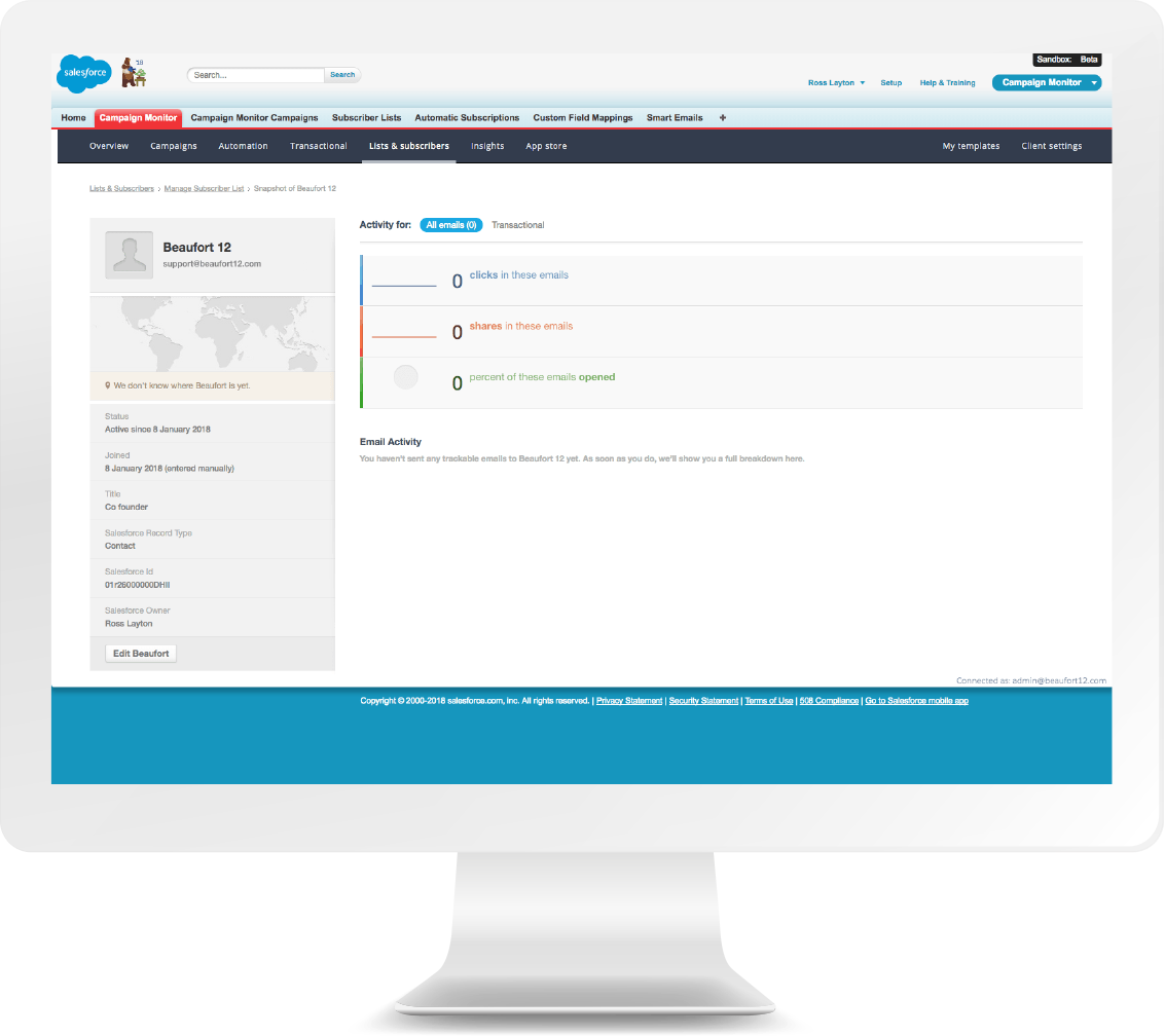 Campaign Monitor for Salesforce