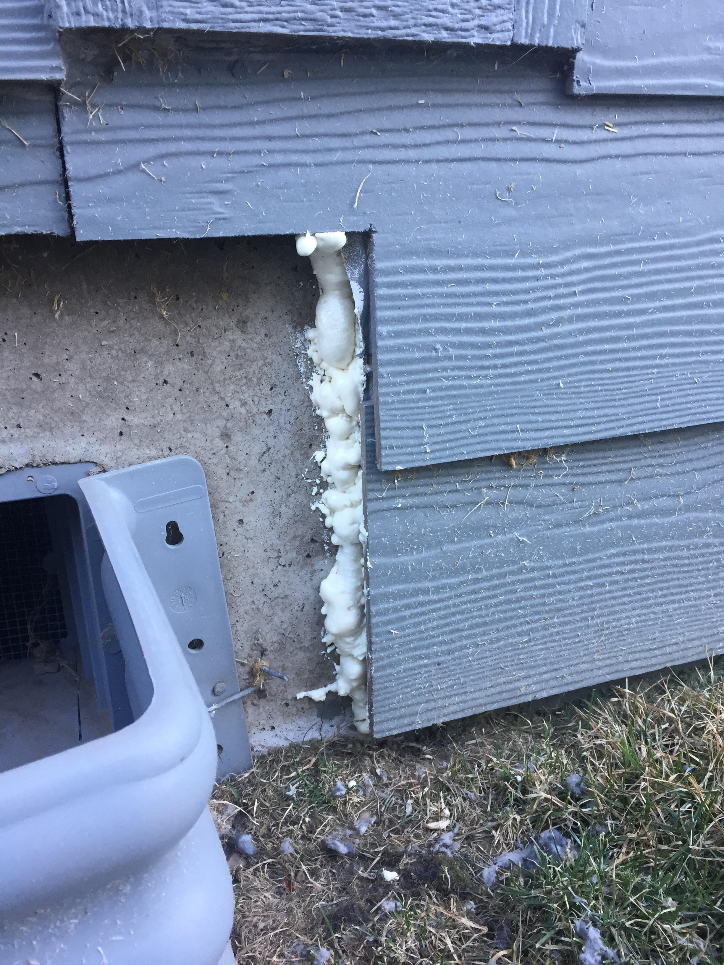Mouse Exclusion with Vents and Foam