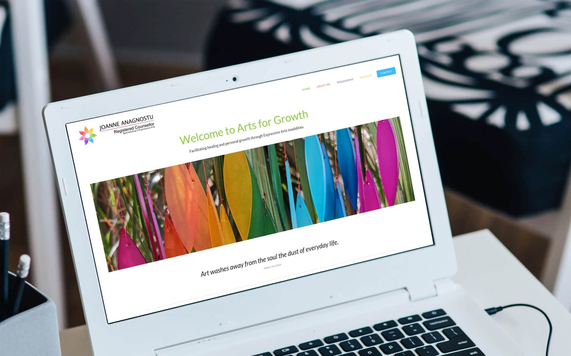 Joanne Anagnostu Website Development by Cloudfusion