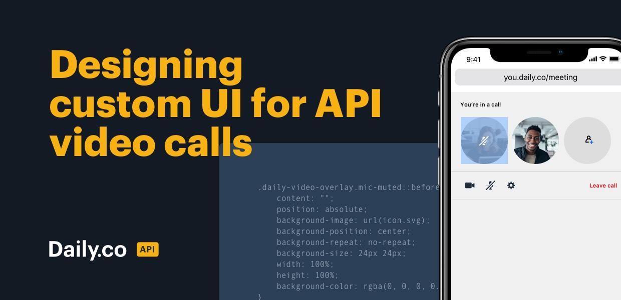 What To Consider When Customizing Ui With Our Video Call Api Blog 6619