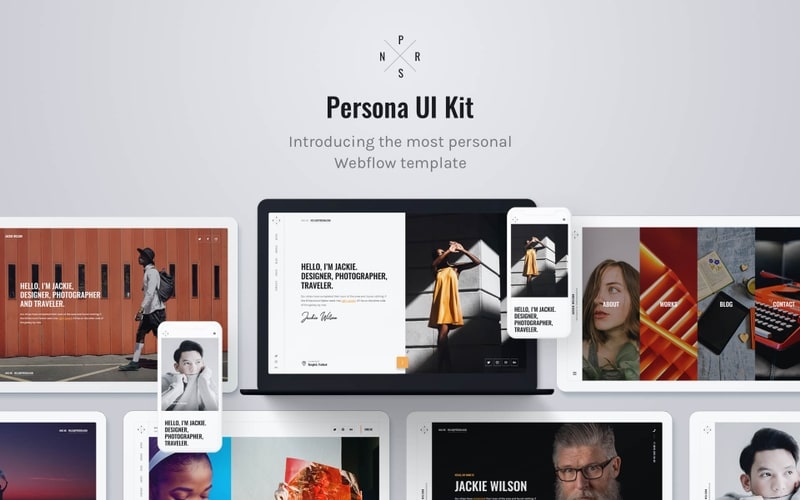 Persona — UI Kit Website Template by Elastic Themes