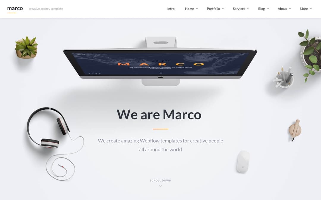 Marco — UI Kit Website Template by Elastic Themes
