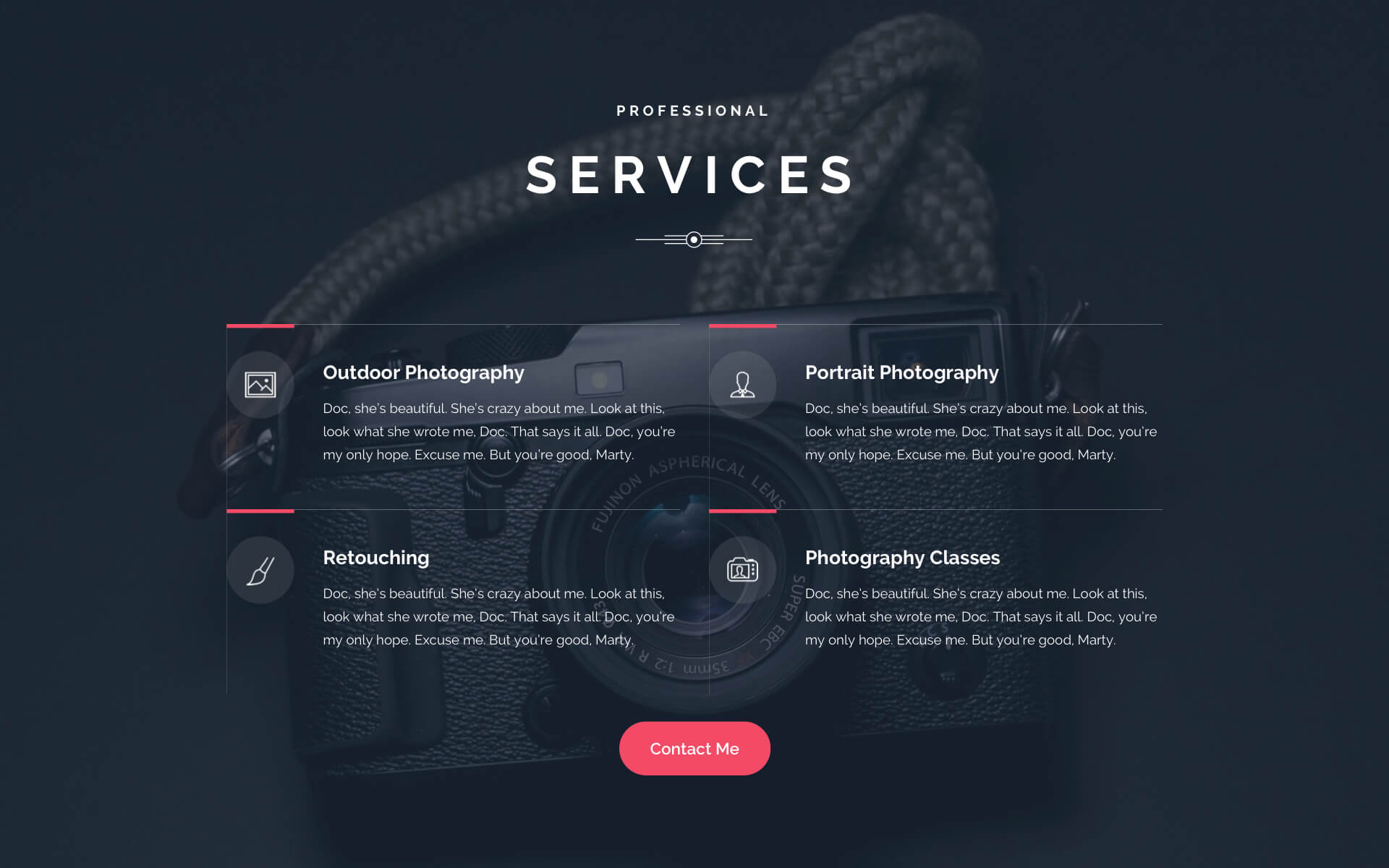 Photographer — Photography Website Template by Elastic Themes