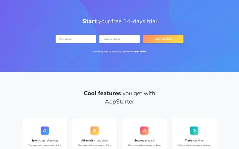AppStarter — Startup Website Template by Elastic Themes