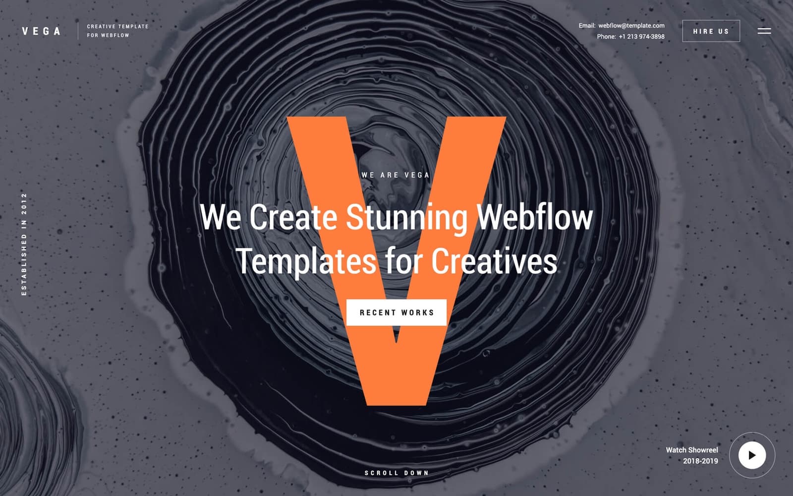 Vega — UI Kit Webflow Template by Elastic Themes