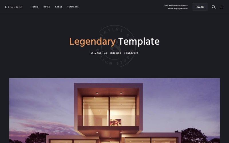 Legend — UI Kit Webflow Template by Elastic Themes
