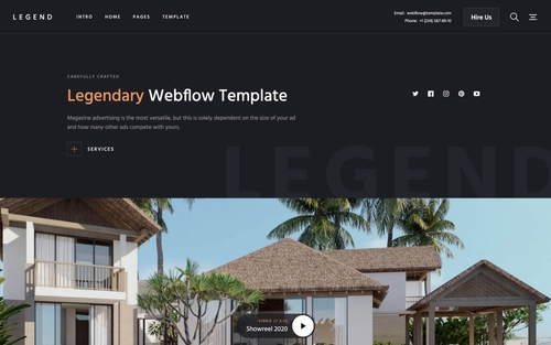 Legend — UI Kit Webflow Template by Elastic Themes