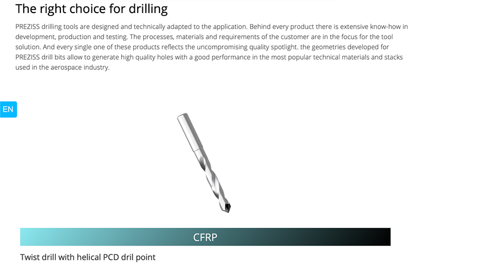 aerospace PCD drilling tools
