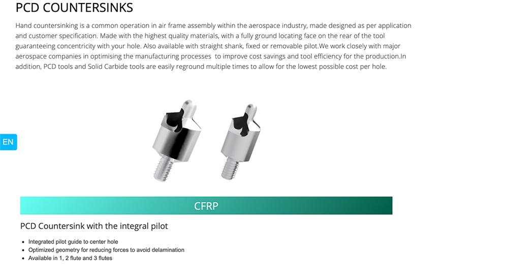 aerospace sinking tools