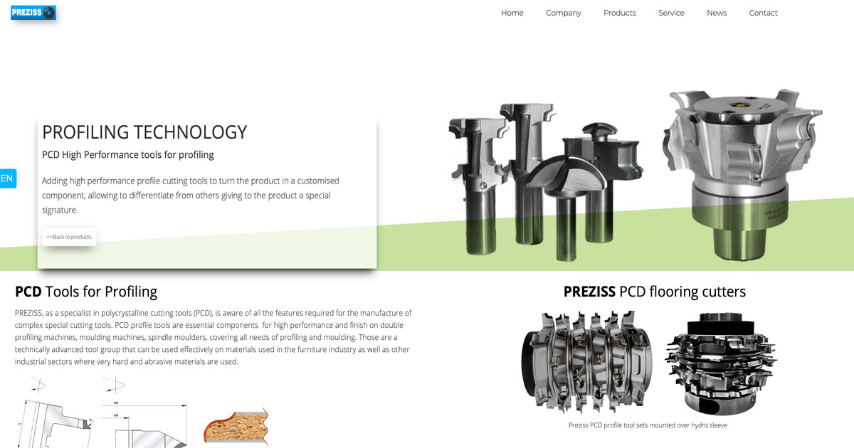 Preziss PCD profile tools