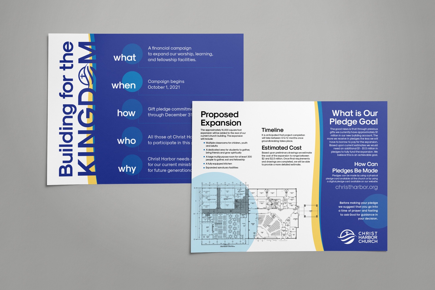 One-Pagers for Church Capital Campaigns | Design & Print