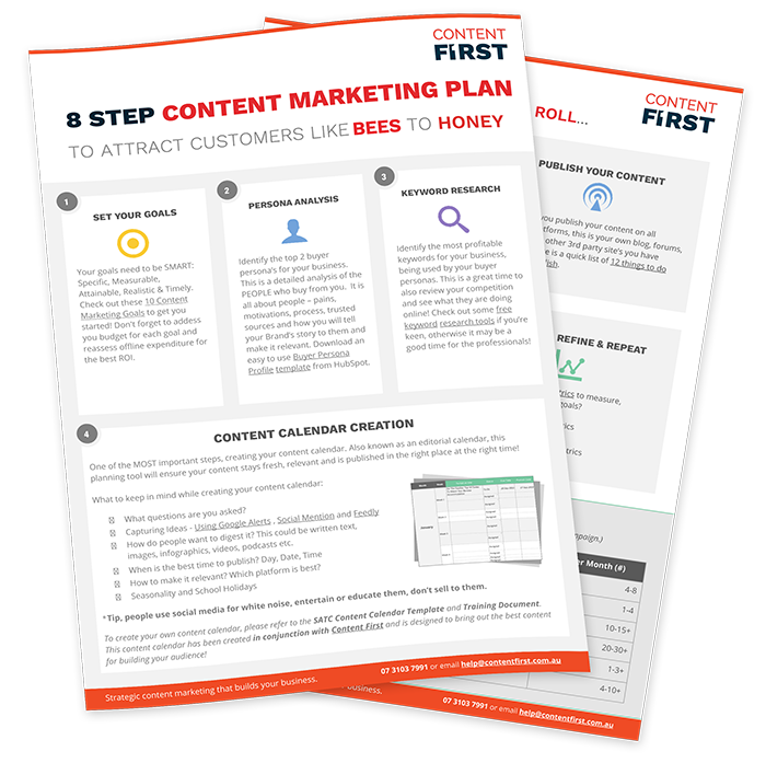 Free 8 Step Content Marketing Strategy Guide Free Resource | Content First