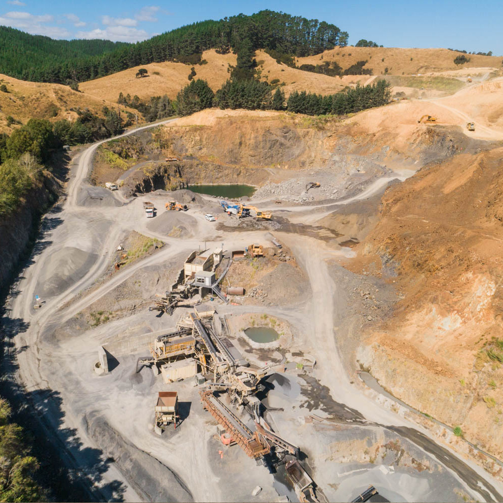 Quarry works at Meremere – Mackenzie Civil Project