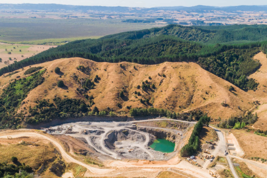Quarry works at Meremere – Mackenzie Civil Project
