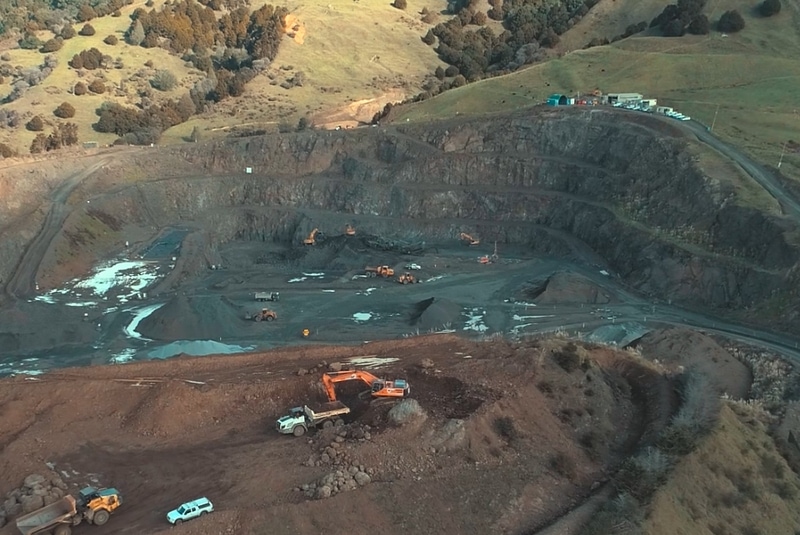 Project Flat Top Quarry Overburden dump area stripping