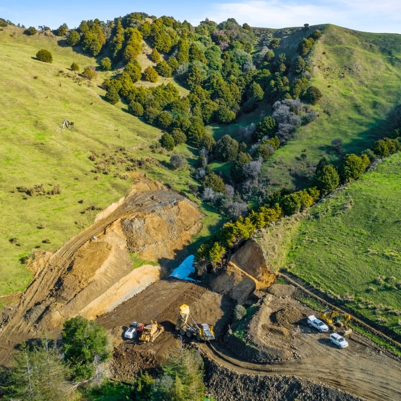 Project Flat Top Quarry Overburden dump area stripping