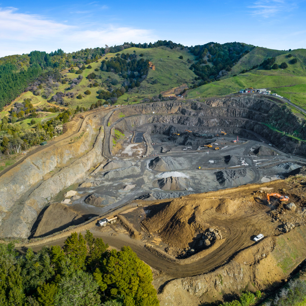 Project Flat Top Quarry Overburden dump area stripping