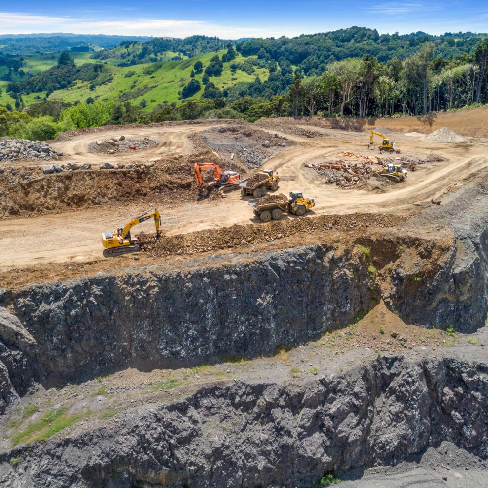 Project Flat Top Quarry Overburden dump area stripping