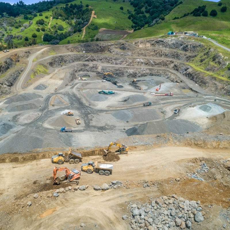 Project Flat Top Quarry Overburden dump area stripping