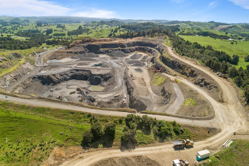 Project Flat Top Quarry Overburden dump area stripping