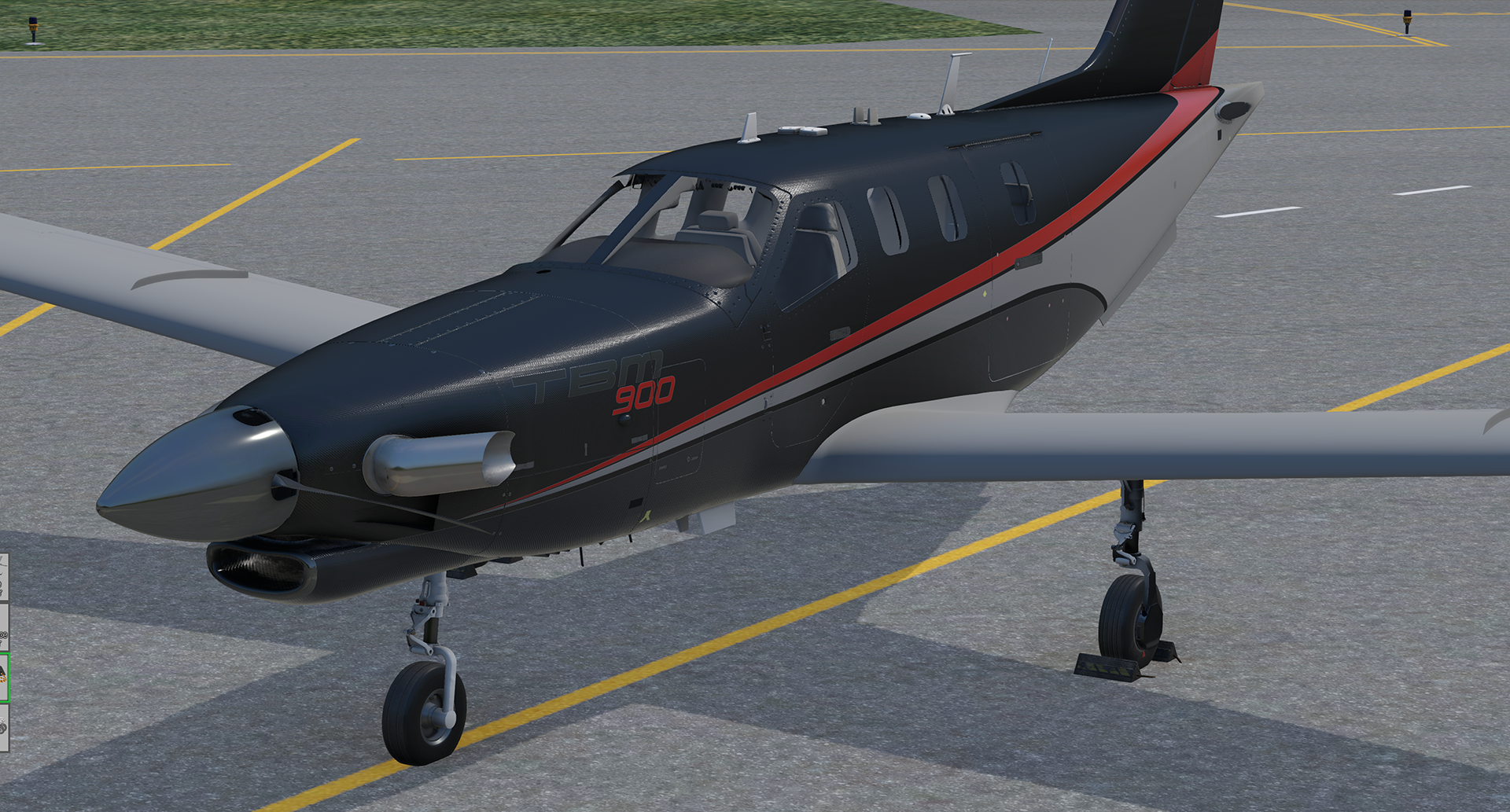 Threshold Exclusive: HotStart + LES TBM-900 Exterior In-Sim | Threshold