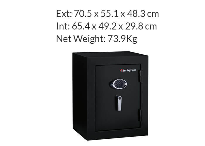 SentrySafe - SFW123DTB - Combination fire & water proof Safe ...