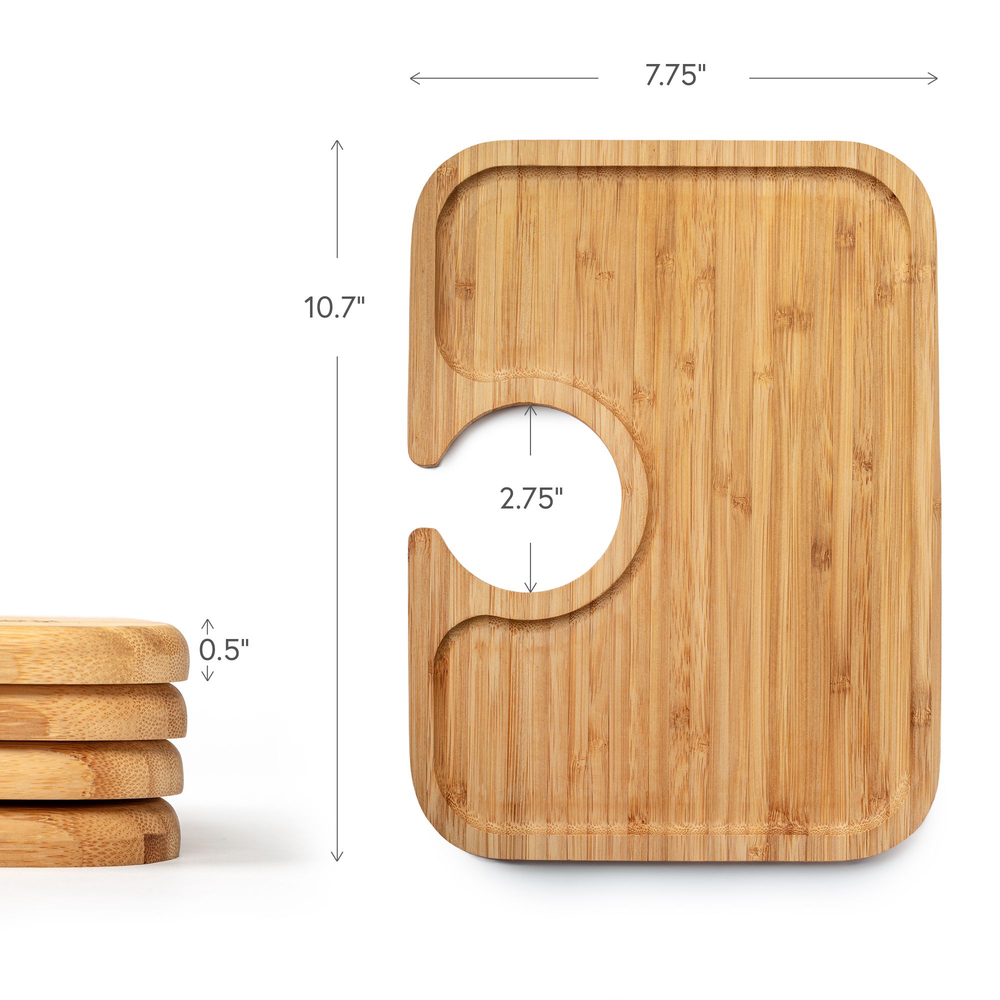 Bamboo appetizer trays