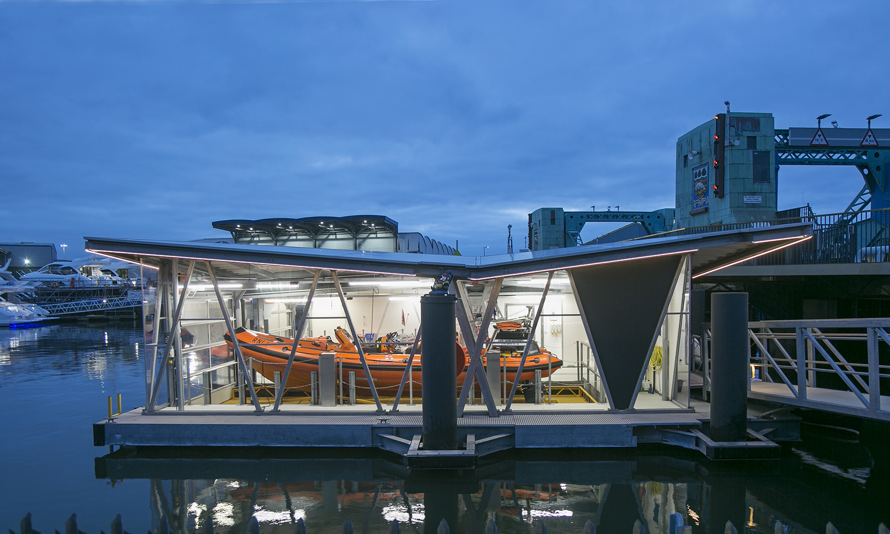 ECA - Our Work | Poole Lifeboat Floating Boathouse