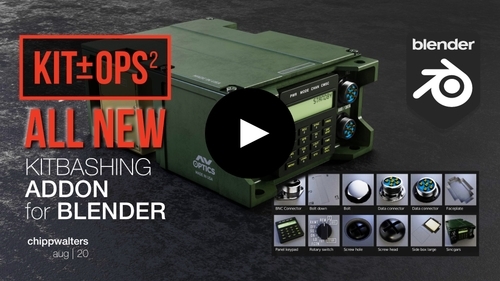 KIT OPS kitbashing addon for Blender 3D