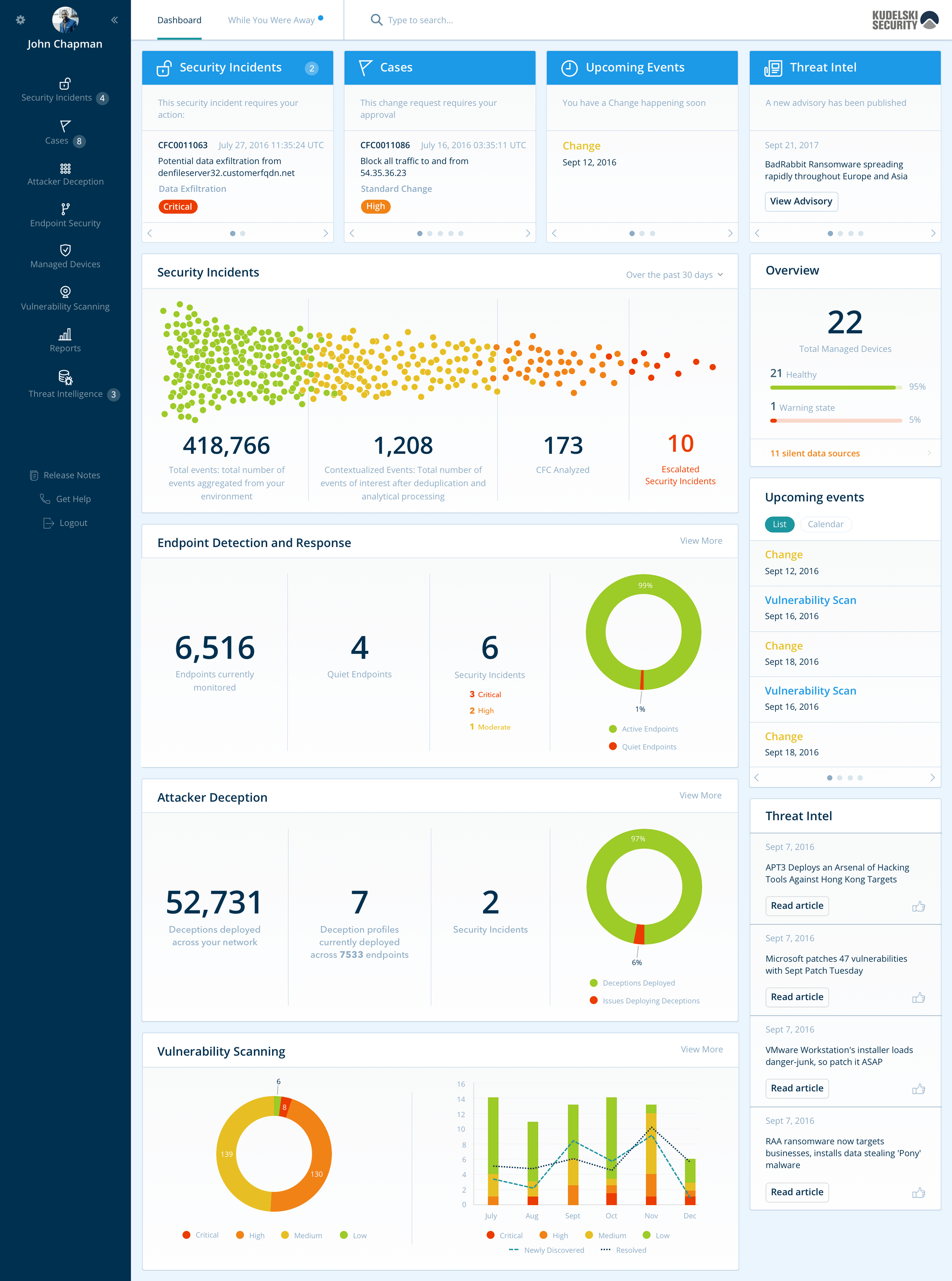 MSS Portal | Centralizing the experience for a suite of security services