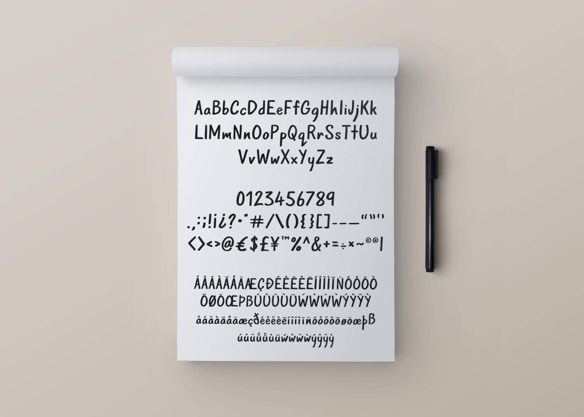 Grayscale – A handmade sans-serif font