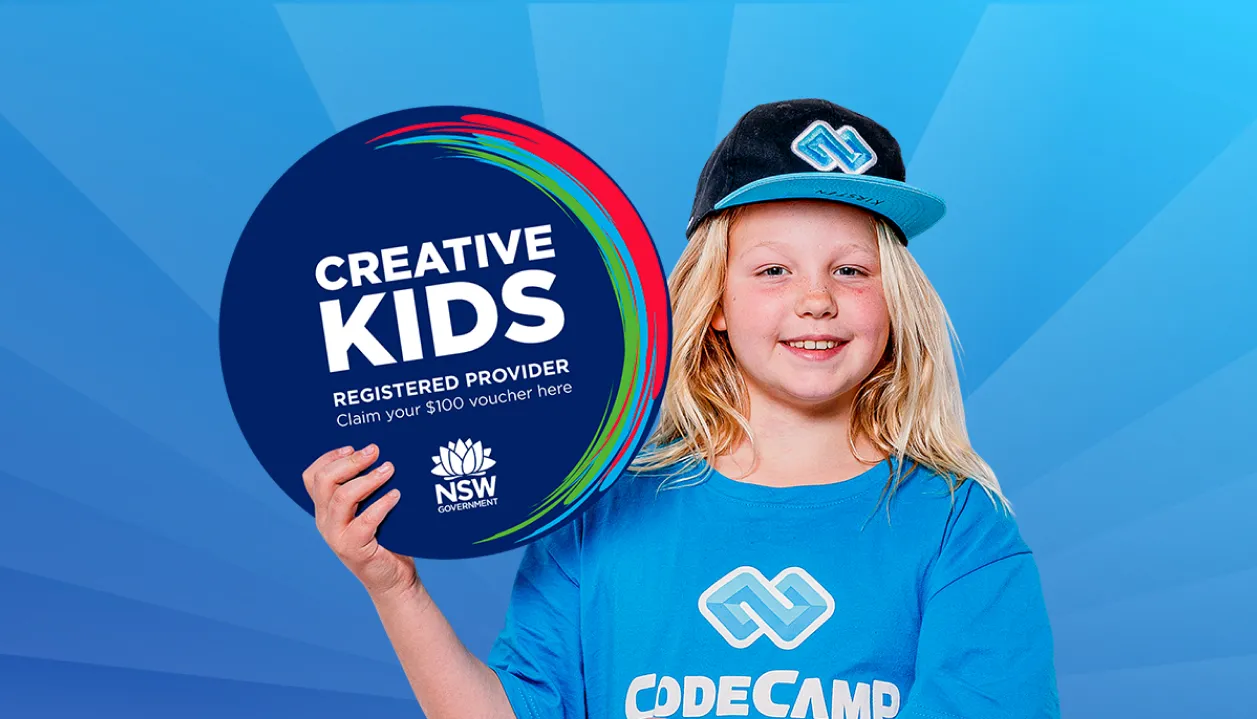 Save $50 with the Creative Kids NSW Rebate - Code Camp
