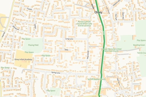 Olney Town Council | Map of Olney