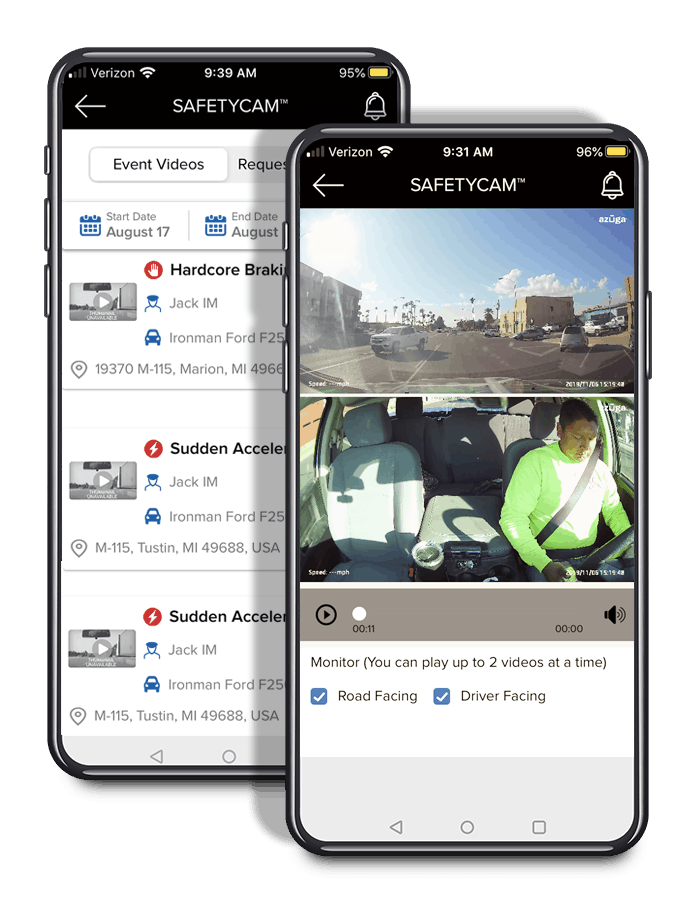 Smart AI Fleet Dashcam | Dual-Facing GPS Fleet Dashcam | Built for ...