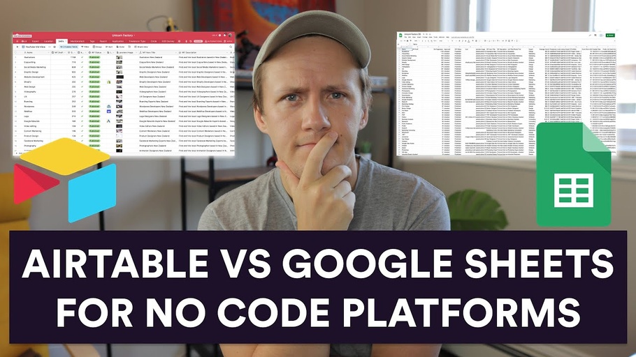 Airtable vs Google Sheets - What is the better No Code Database tool? | connorfinlayson.com