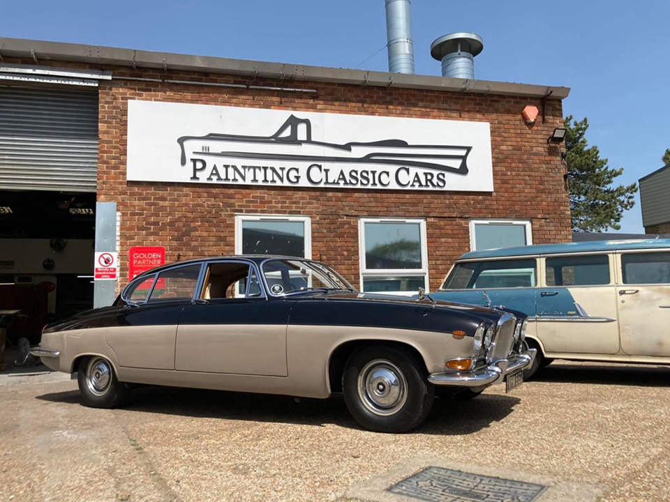 This treasured 1968 Jaguar 420G was totally original.