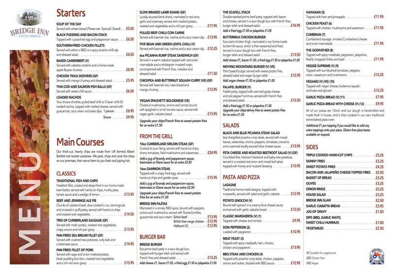 The Bridge Inn: Food & Drink