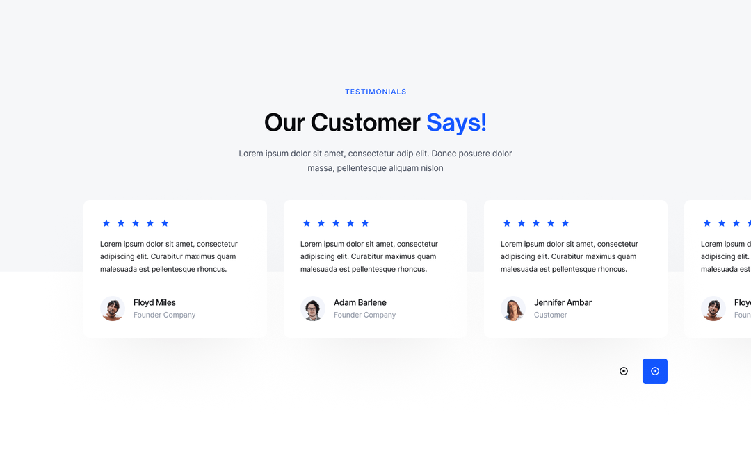 Webflow Testimonial Component | Flowbase