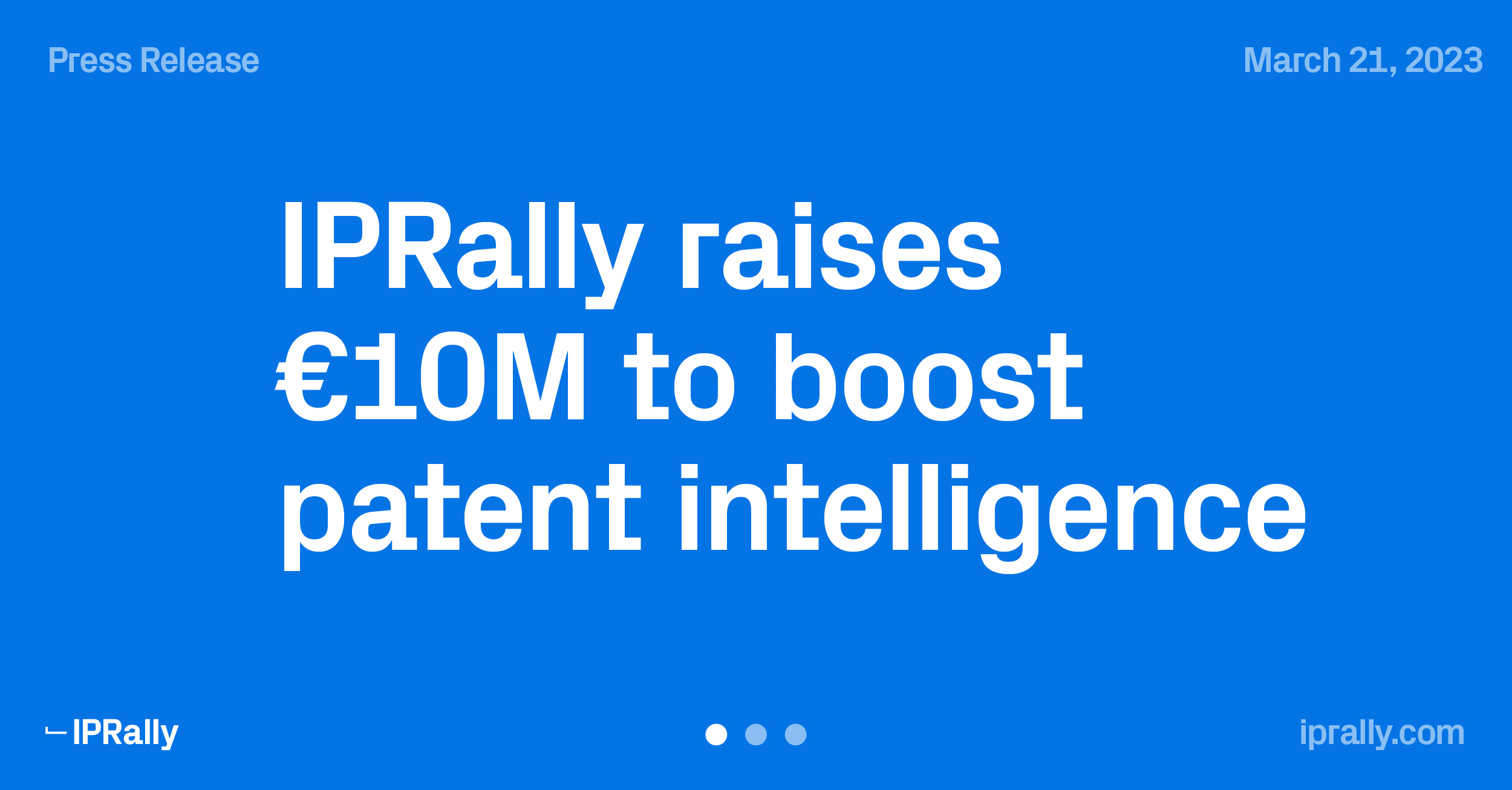IPRally blog: Press release: IPRally raises €10 million to accelerate ...