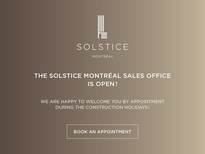 Solstice Montreal: 1 to 3 Bedrooms Condos & Penthouses in Downtown Montreal