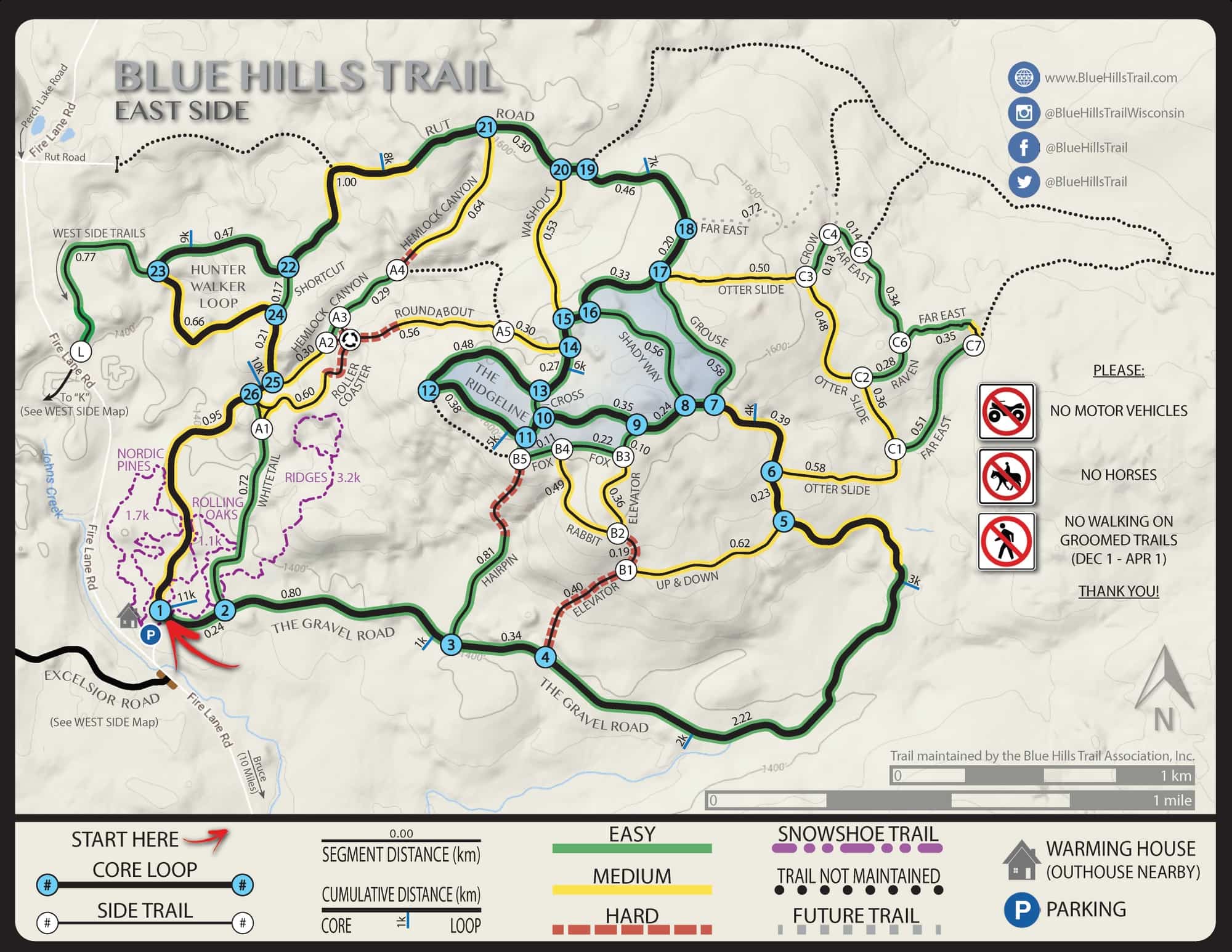Blue Hills Trail | Cross Country Skiing in Wisconsin | Home