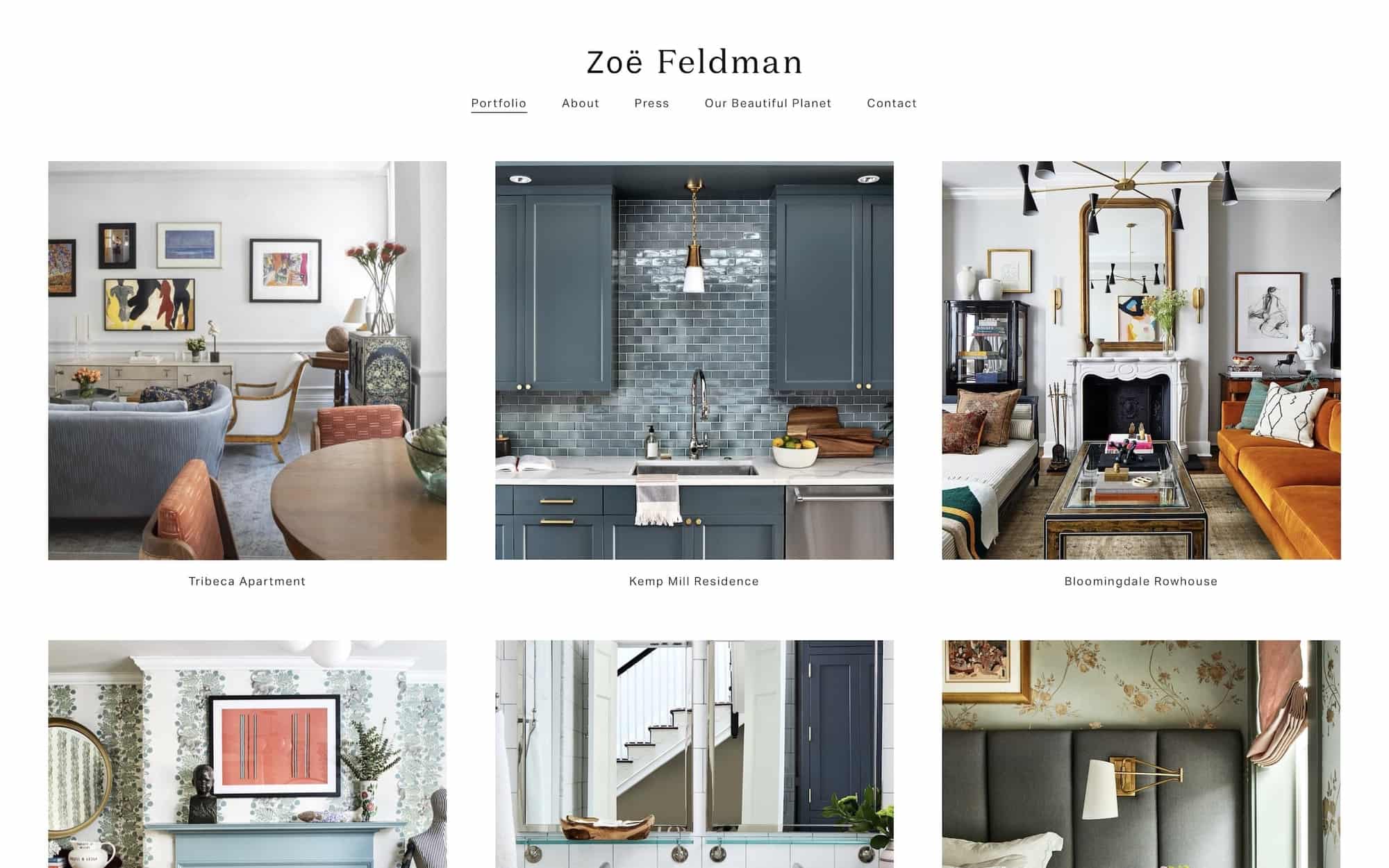 Zoë Feldman — Web Design for Interior Designers — Lovably