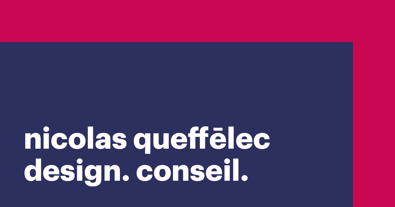 nicolas queffēlec, designer - identité visuelle, design produit et éditorial, sprint master ...