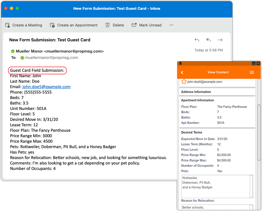 Setup Instructions - Website Forms to Guest Cards | LeaseHawk